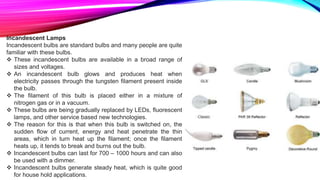 Types of lighting and their uses | PPTX