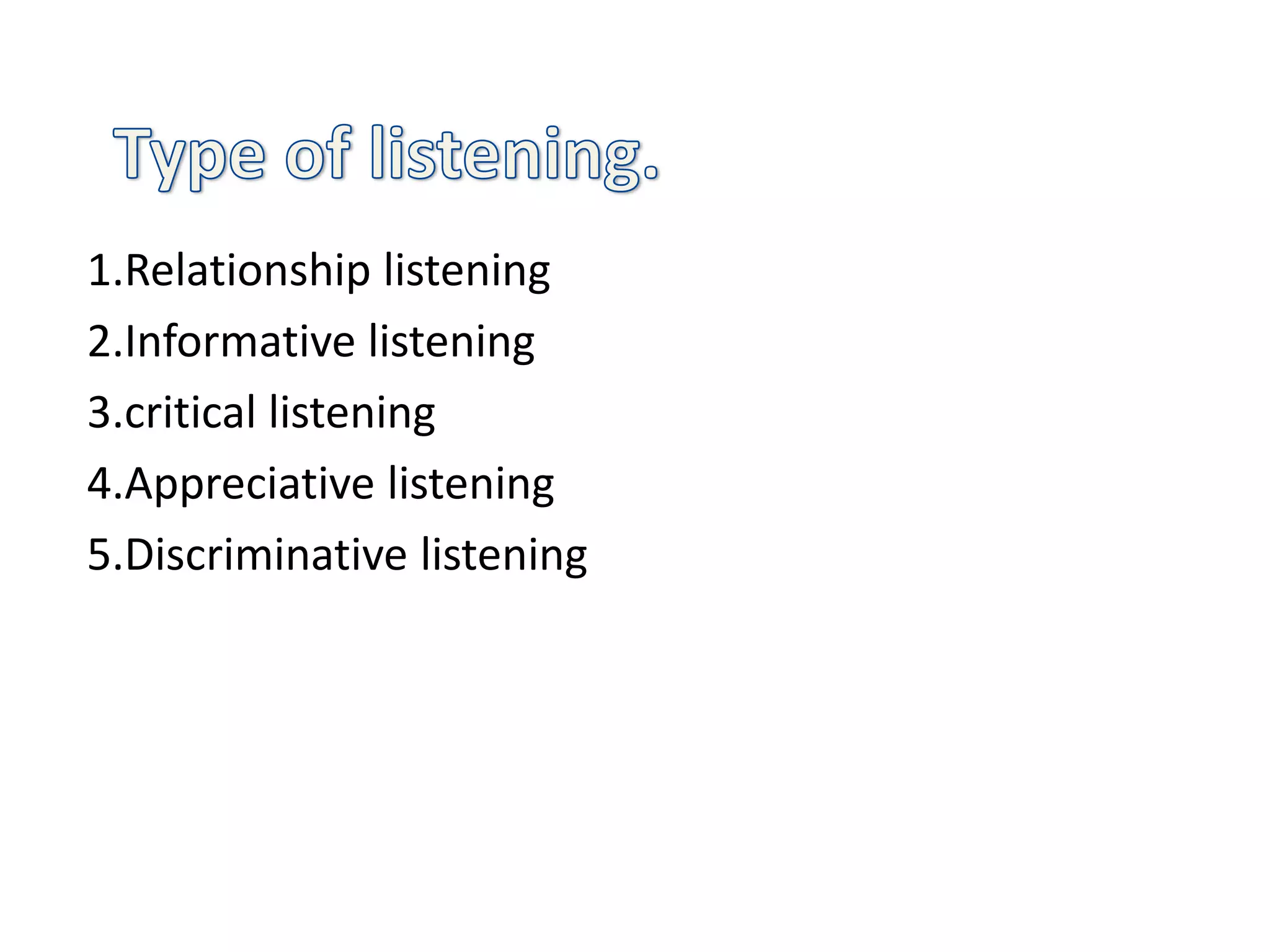 Type of listening | PPTX