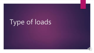 Type of loads | PPT