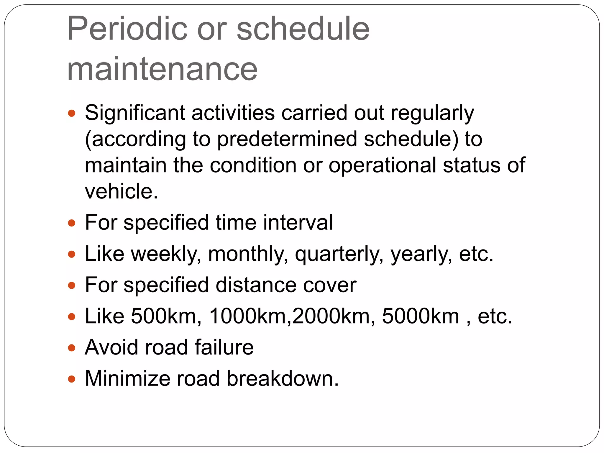 Type of maintenance | PPTX