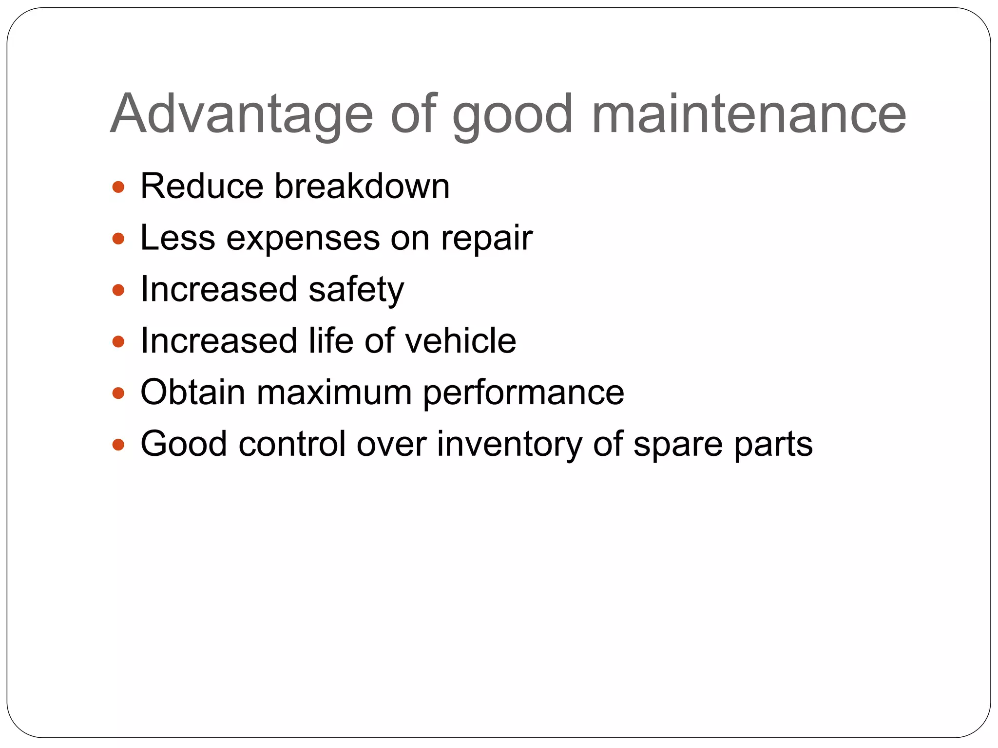 Type of maintenance | PPTX