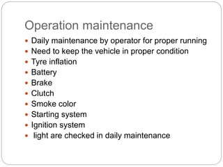 Type of maintenance | PPTX | Business | Business and Finance