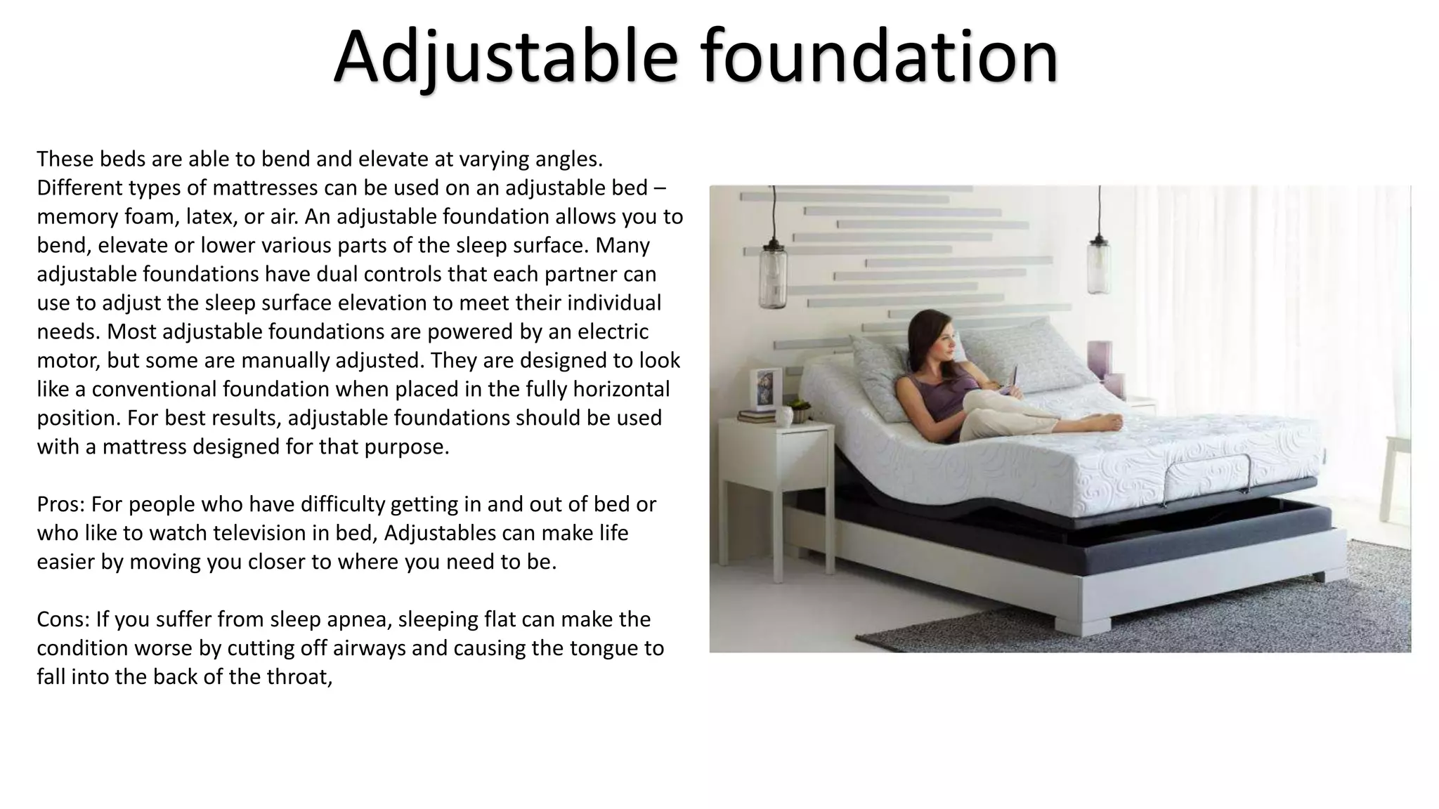 Types of Mattresses: 10 mattresses explained | PPTX