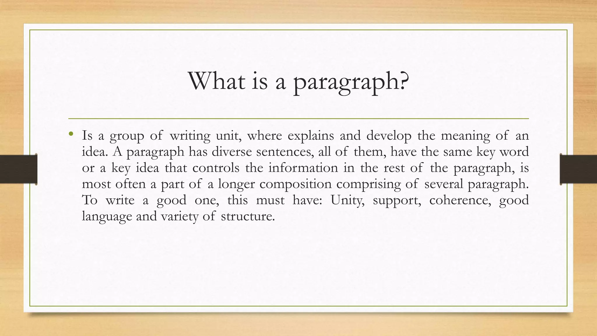 Types of paragraphs | PPT