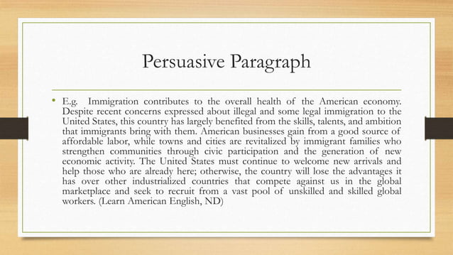 Types of paragraphs | PPT