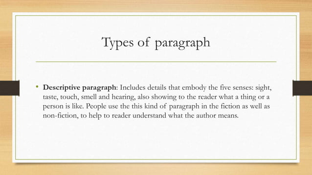 Types of paragraphs | PPT