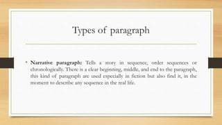 Types of paragraphs | PPTX