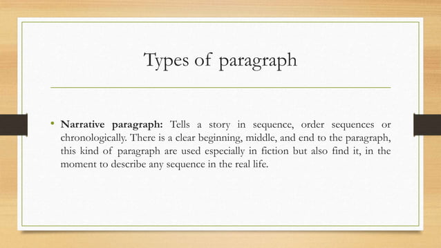 Types of paragraphs | PPT