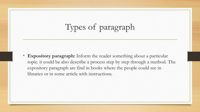 Types of paragraphs | PPT