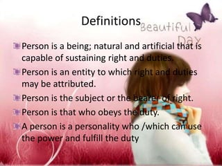 Type of person | PPTX | Law