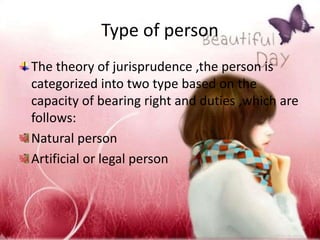 Type of person | PPTX | Law