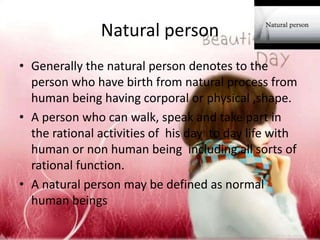 Type of person | PPTX | Law