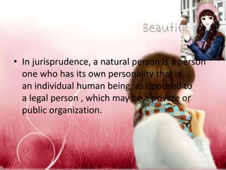 Type of person | PPTX | Law