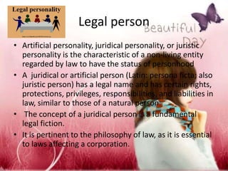 Type of person | PPTX | Law