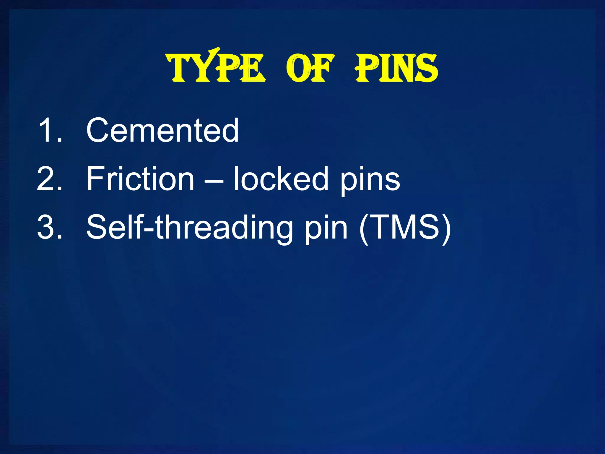 Types of pins | PPTX