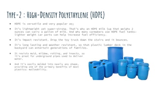 Type of plastics | PPTX
