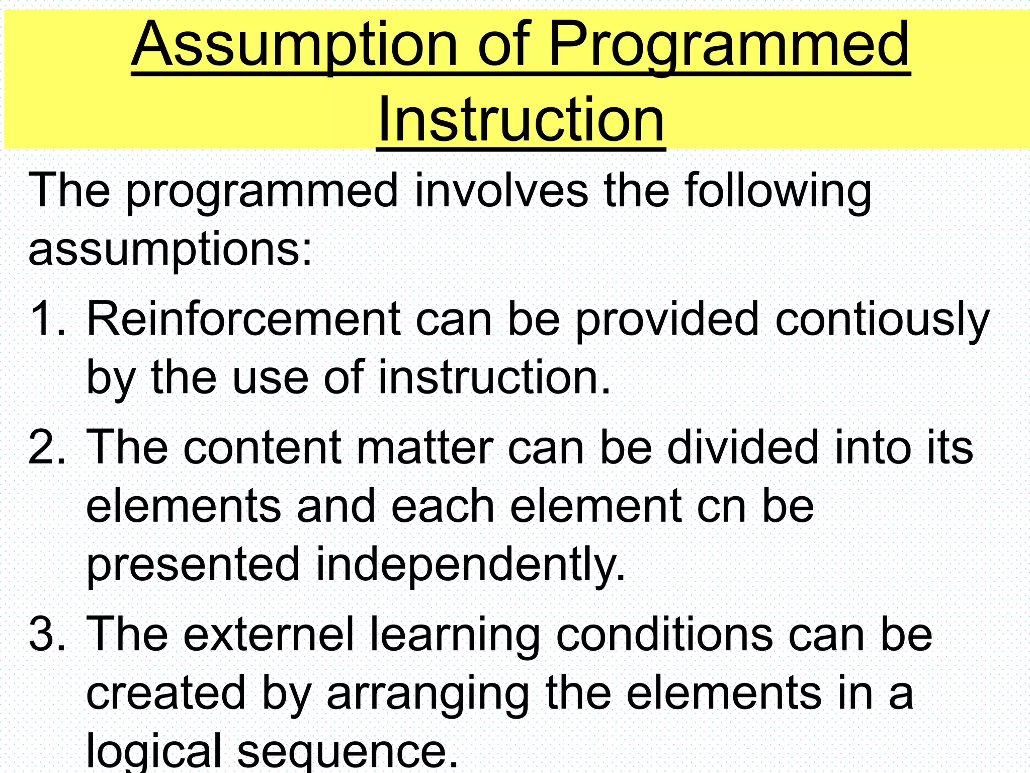 Type of programmed instruction, linear programmed instruction,meaning ...