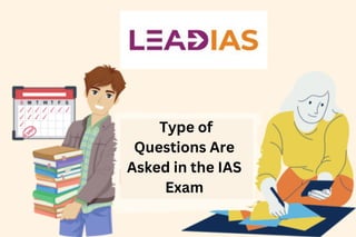 Type of Questions Are Asked in the IAS Exam | PDF