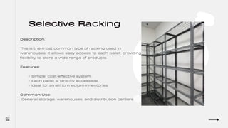Type of racking & Shelving systems Dubai | PDF