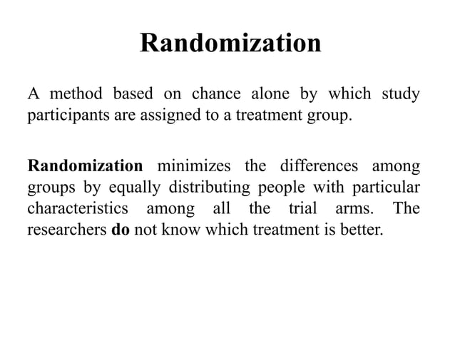 Type of randomization | PPTX