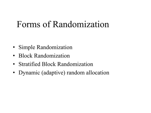 Type of randomization | PPTX