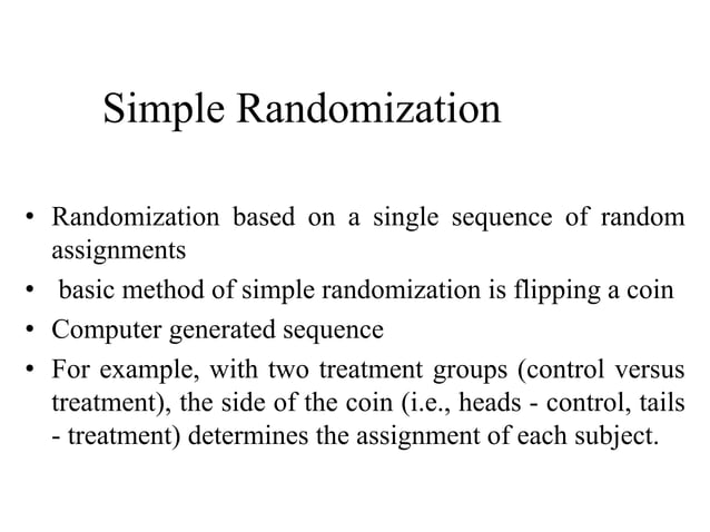 Type of randomization | PPTX