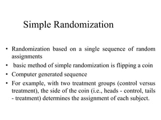 Type of randomization | PPT