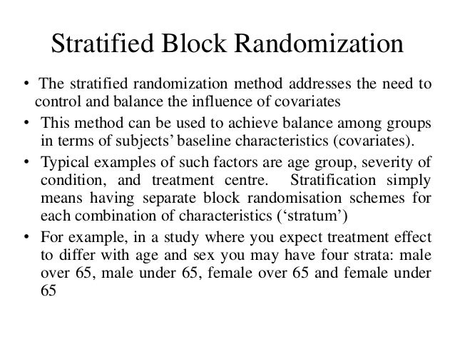 Type Of Randomization