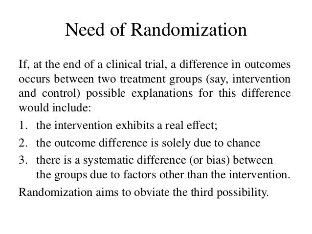 Types of randomization - lordplm