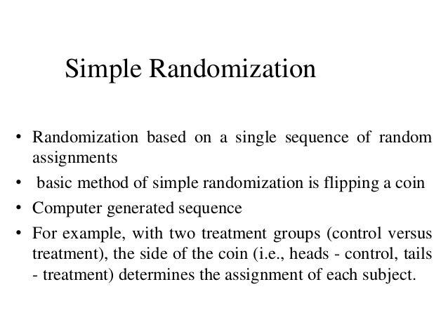 Type Of Randomization