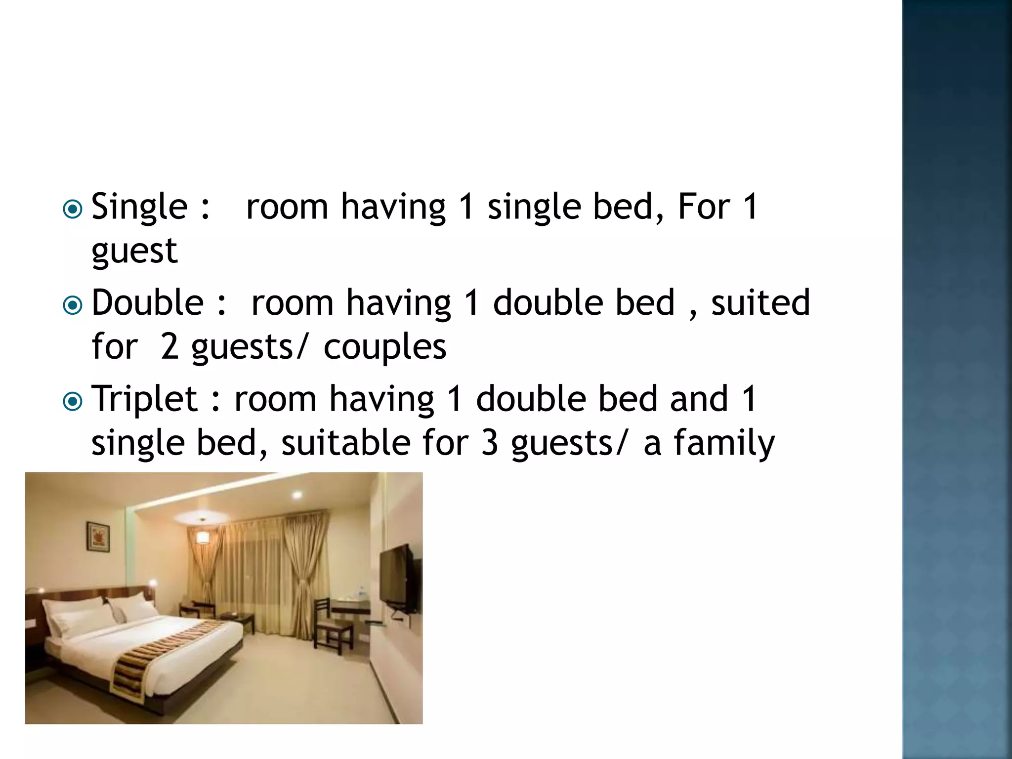 Type of rooms in hotels | PPT