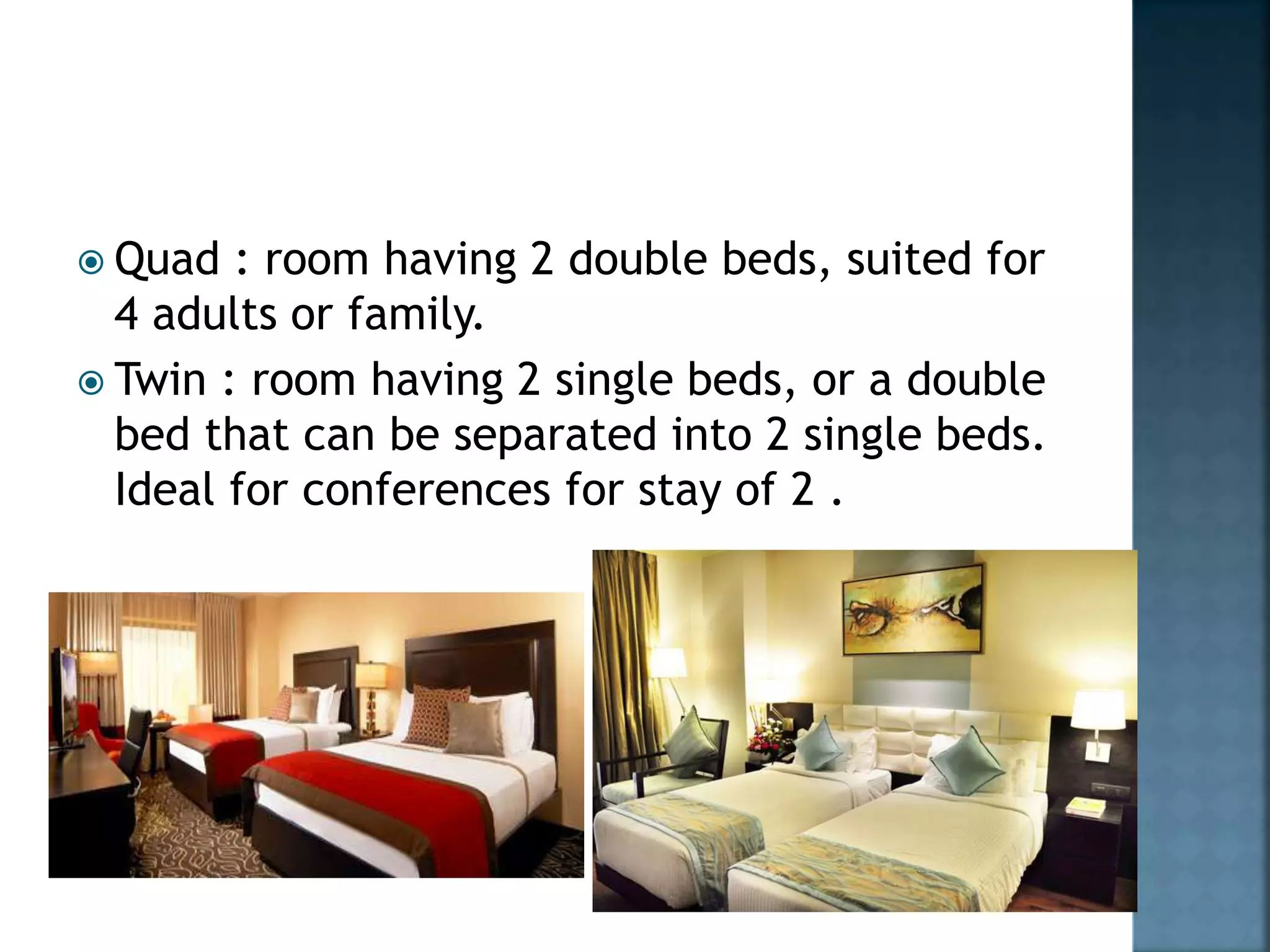 Type of rooms in hotels | PPT
