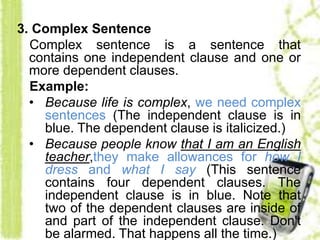 Type of sentences | PPT