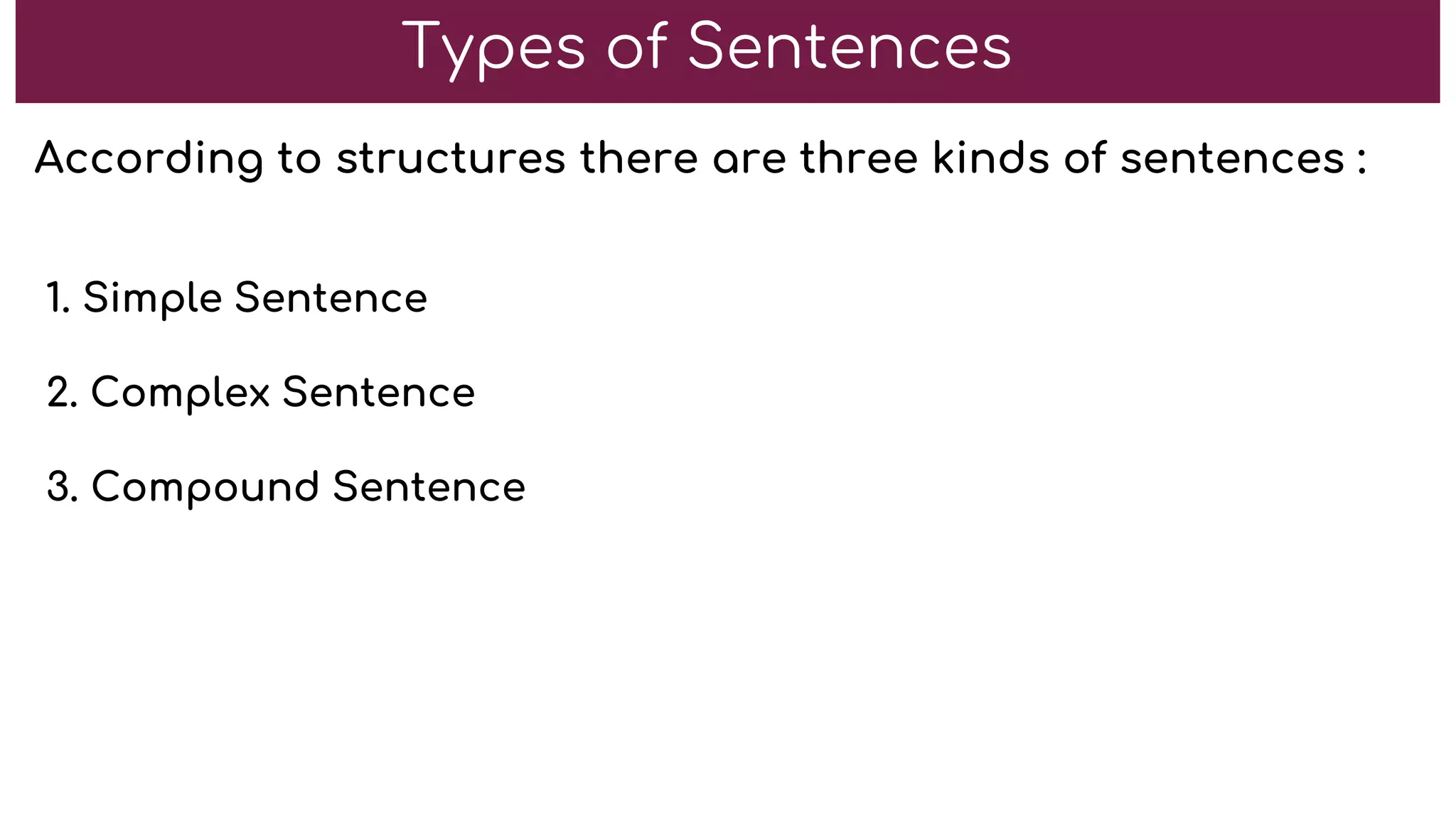 Type of sentences | PPT
