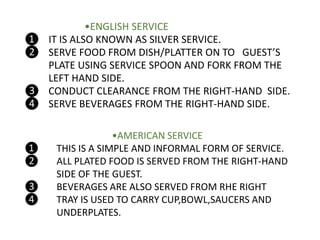 Type of service 12 april.pdf for home economics | PDF