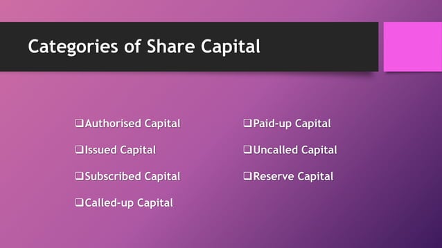 Type of share capital | PPTX