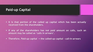 Type of share capital | PPTX