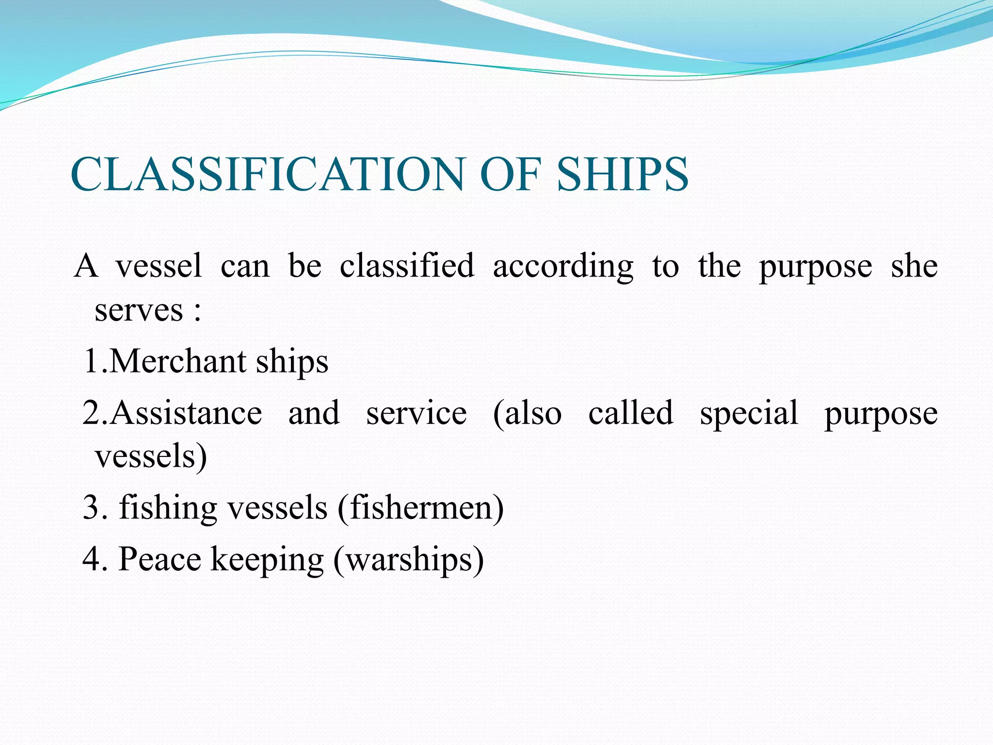types of ship's | PPTX