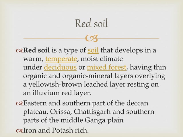 Type Of Soil | PPTX | Land and Farms | Real Estate