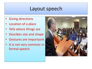 Type of speeches by Daniel Cole | PPT