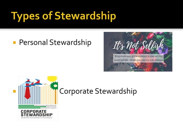 TYPE of STEWARDSHIP 2.pptx | Christianity | Religion & Spirituality