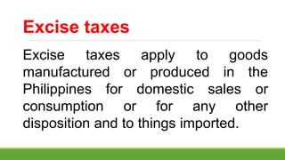 TYPE OF TAXES (APPLIED ECONOMICS) | PPTX