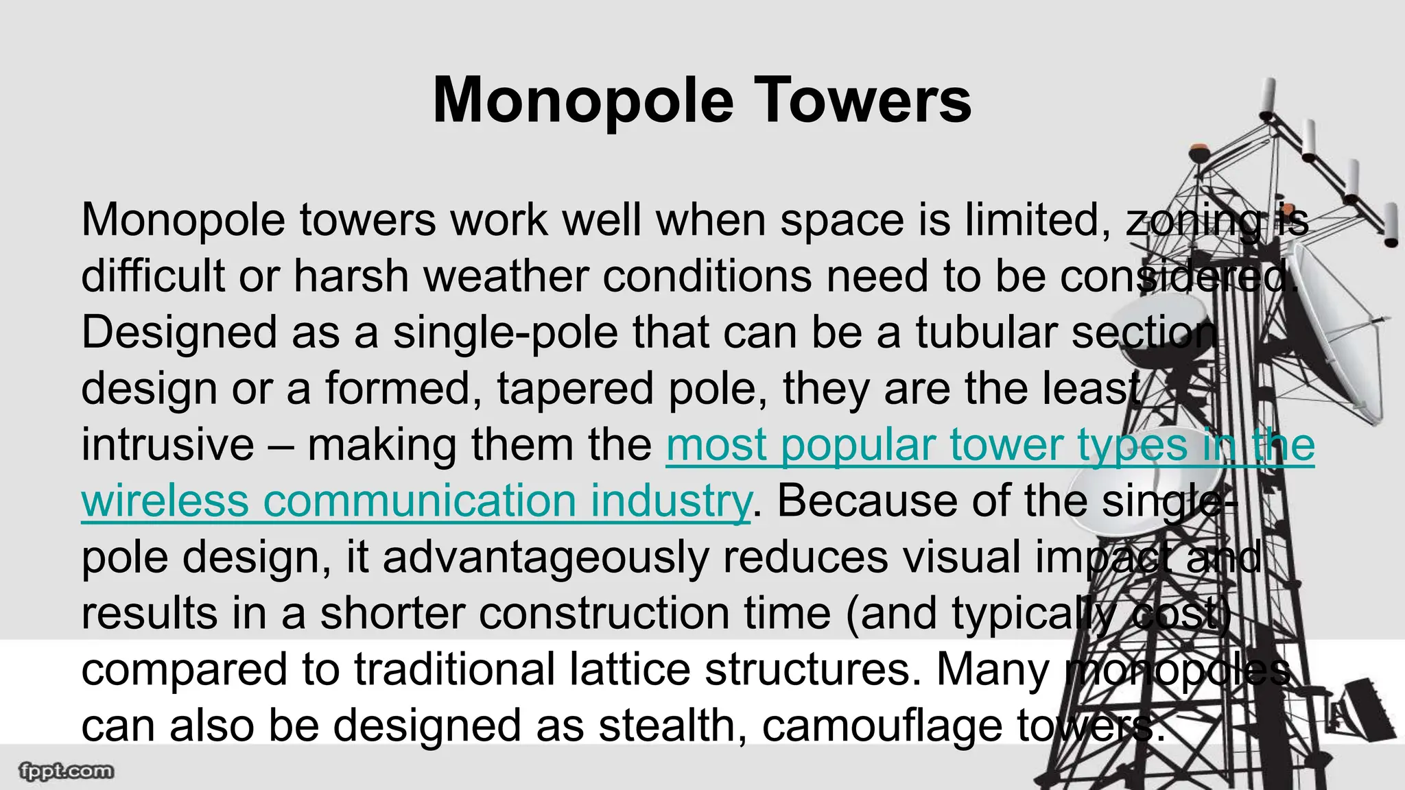 Type of Tower Telecommunication Anttenna | PPTX