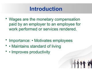 type of wages rewards and compensation | PPTX
