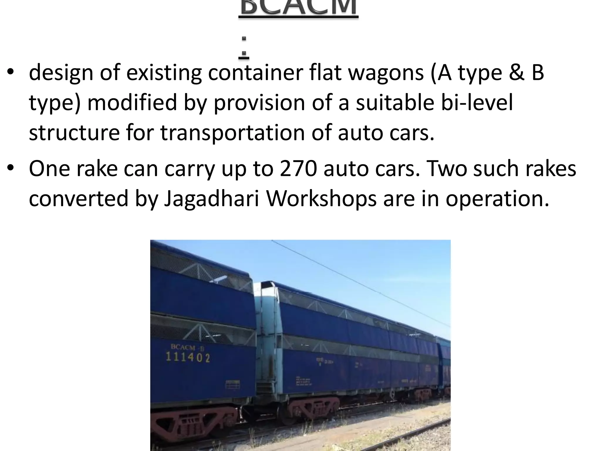 INTRODUCTION OF CARRIAGE & WAGON, VARIOUS TYPES OF WAGON | PDF