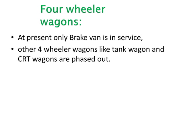 INTRODUCTION OF CARRIAGE & WAGON, VARIOUS TYPES OF WAGON | PDF | Rail ...
