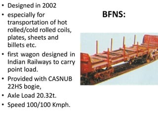 INTRODUCTION OF CARRIAGE & WAGON, VARIOUS TYPES OF WAGON | PDF
