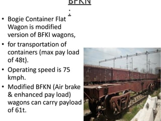 INTRODUCTION OF CARRIAGE & WAGON, VARIOUS TYPES OF WAGON | PDF