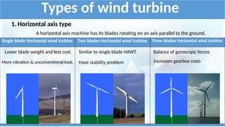 type of wind turbine.pptx electrical engineering | PPTX | Power and ...