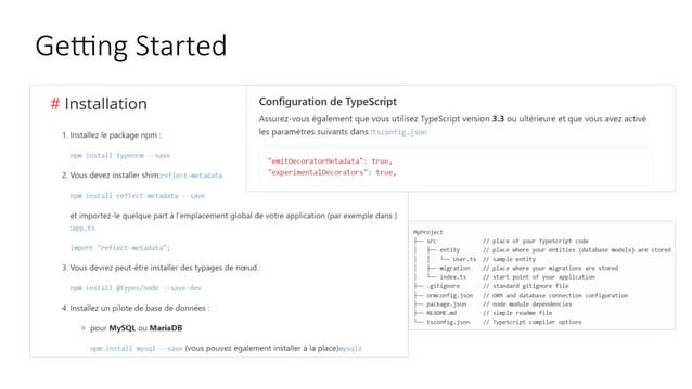 TypeORM - Presentation of Framework TypeORM | PPT